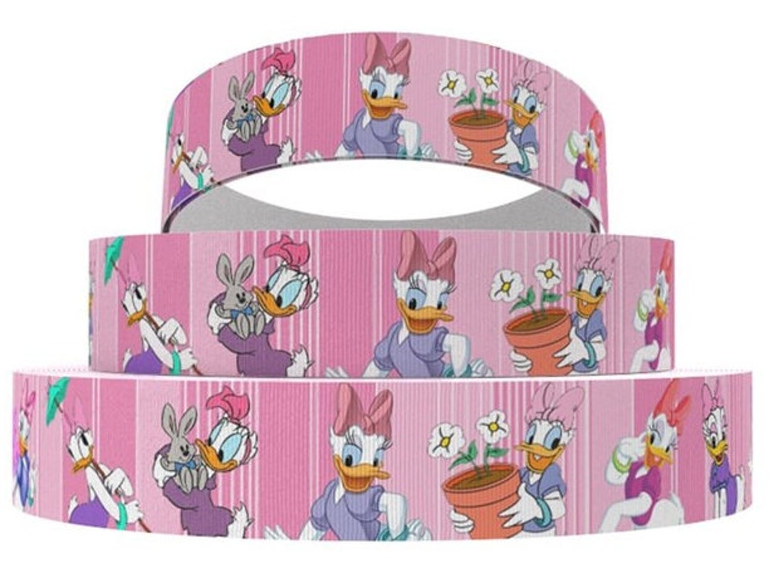 Disney Daisy Duck Ribbon 1" and 1.5" High Quality Grosgrain Ribbon by ...
