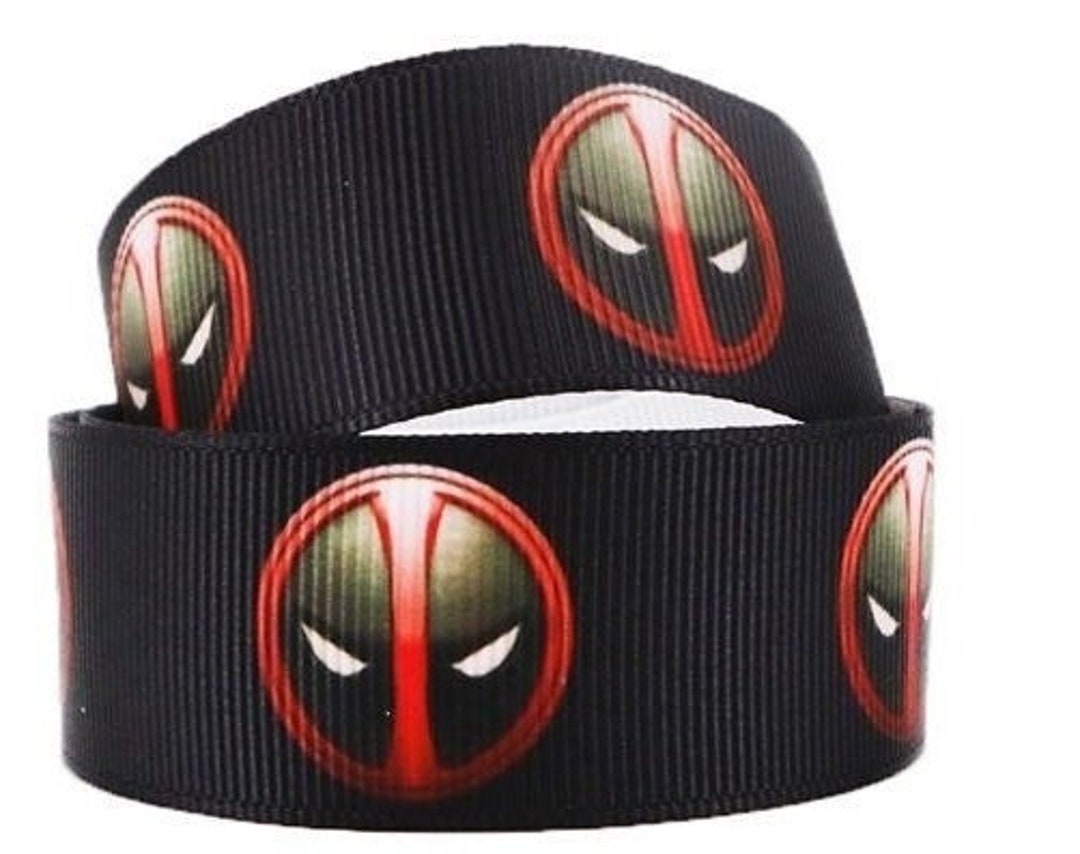 Deadpool Ribbon 1" and 3/8" High Quality Grosgrain Ribbon by the Yard ...