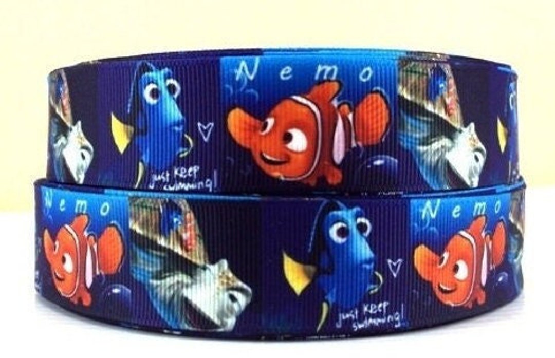 Disney Finding Nemo Ribbon 1" High Quality Grosgrain Ribbon by the Yard ...