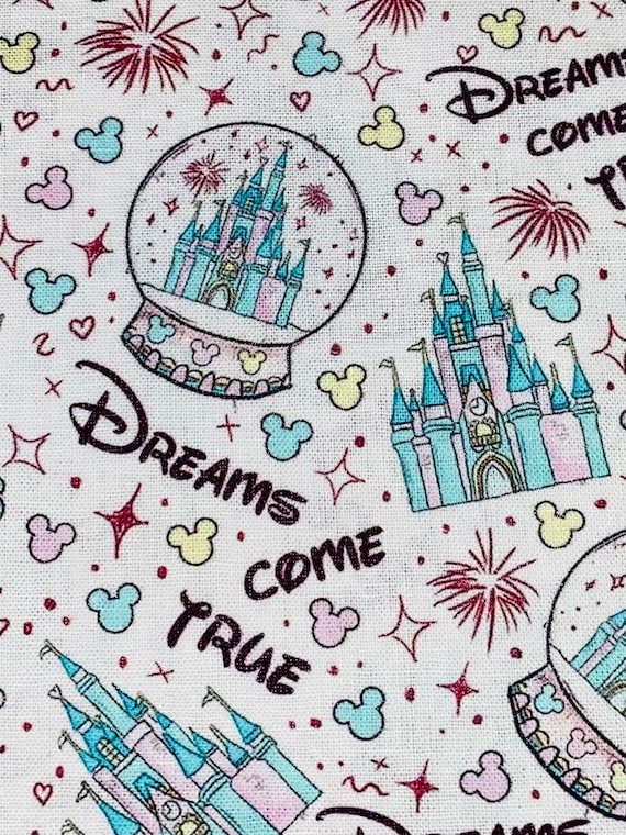 Disney Anniversary Fabric 100% Cotton Fabric Fat Quarter - Etsy