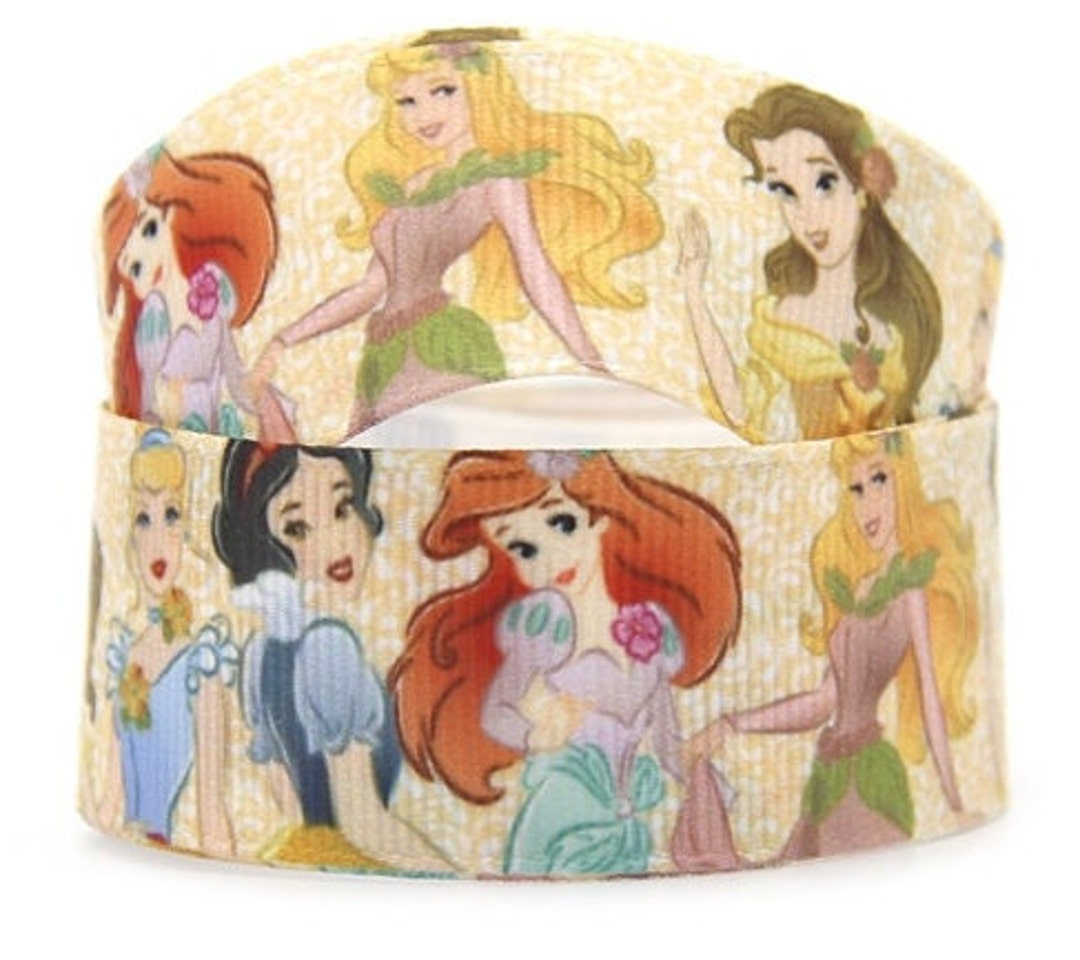 Disney Princess Ribbon 1", 1.5" and 2" High Quality Grosgrain Ribbon by ...