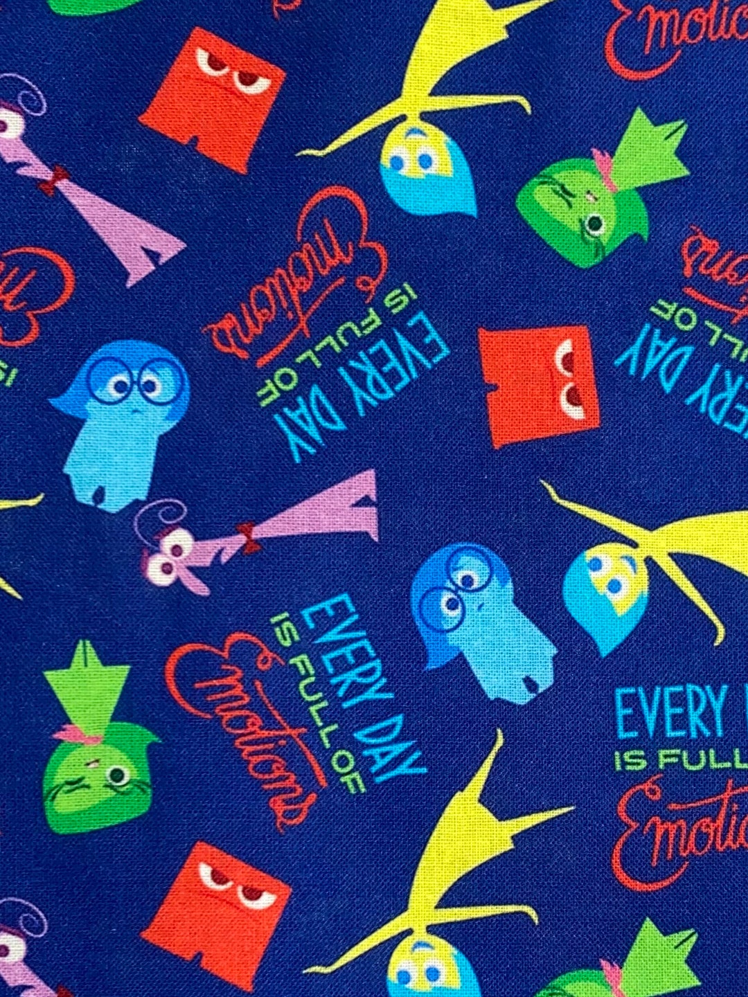 Inside Out Fabric 100% Cotton Fabric by the Yard Disney Joy Fear Anger ...