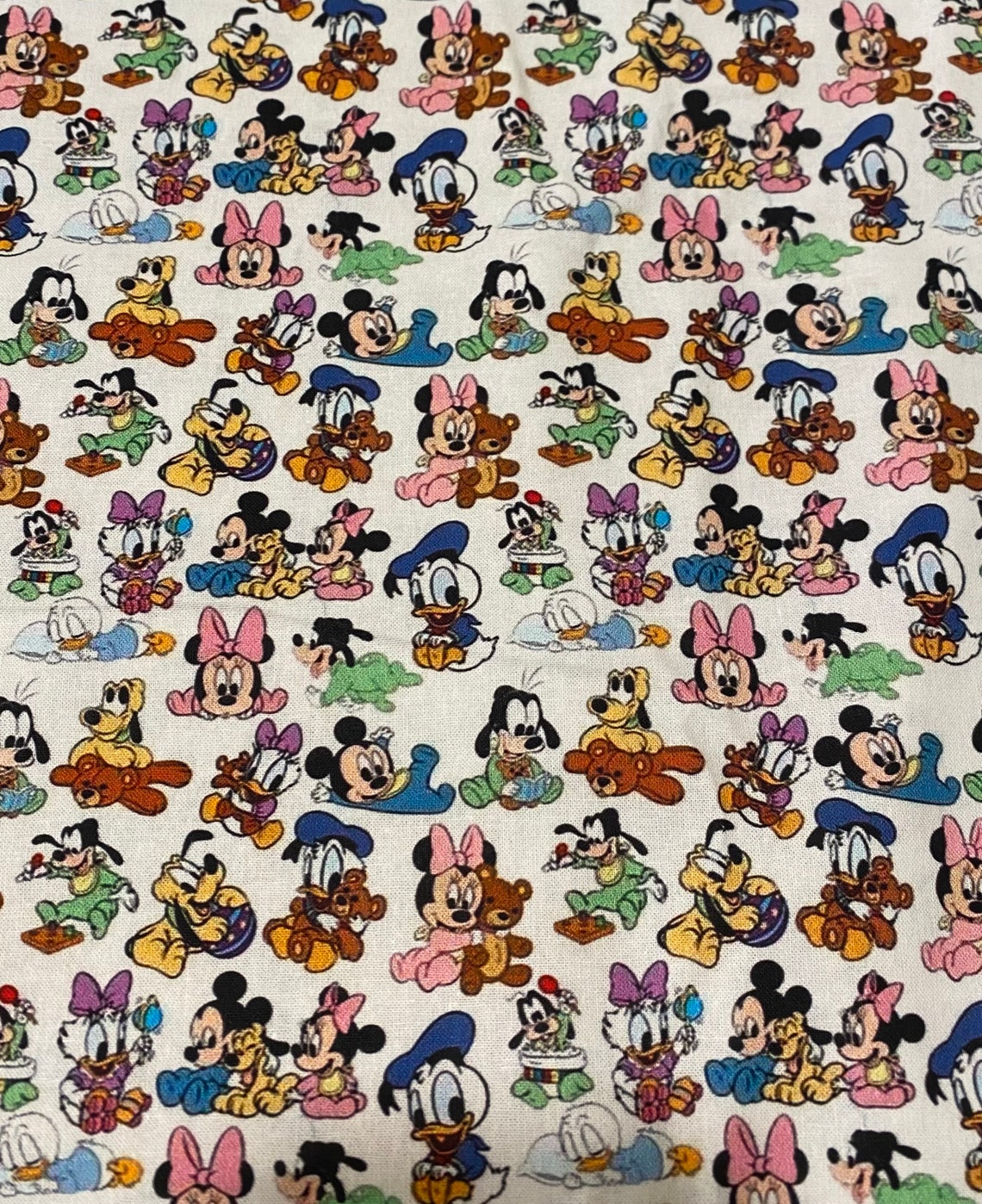 Disney Babies Fabric 100% Cotton Fabric by the Yard Baby Mickey Mouse ...