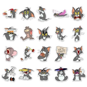 Tom and Jerry Stickers Pack | Water Resistant | Decoration ...