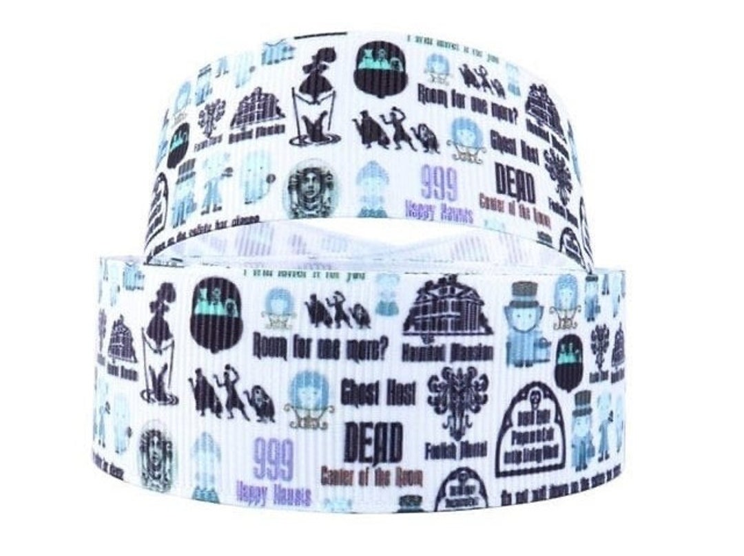 Disney Haunted Mansion Ribbon 1", 1.5" or 2" High Quality Grosgrain ...