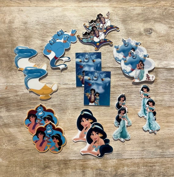 Disney Aladdin Resin Flat Back Planar Resin Jasmine Genie - Etsy