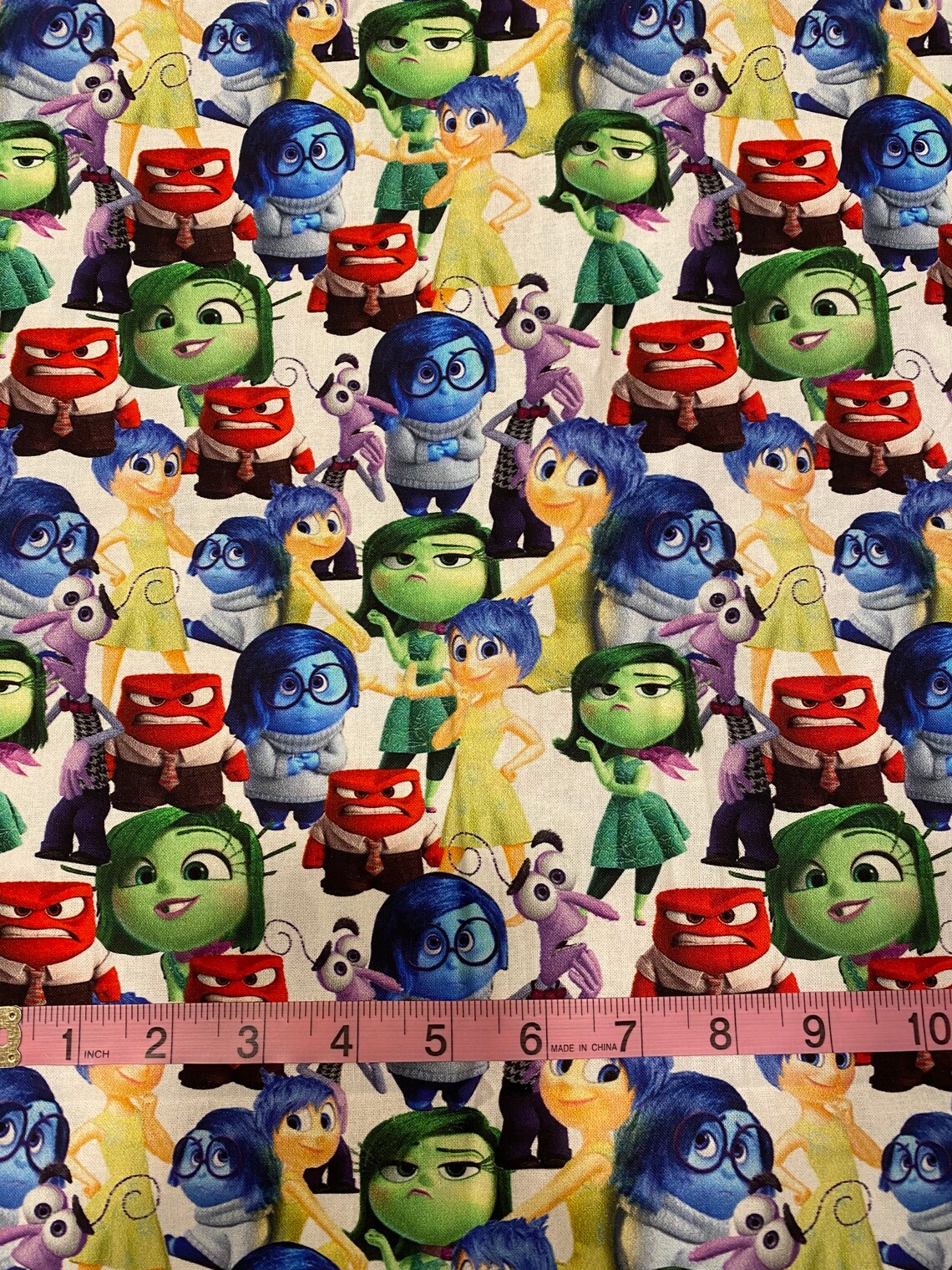Inside Out Fabric 100% Cotton Fabric by the Yard Disney Joy Fear Anger ...
