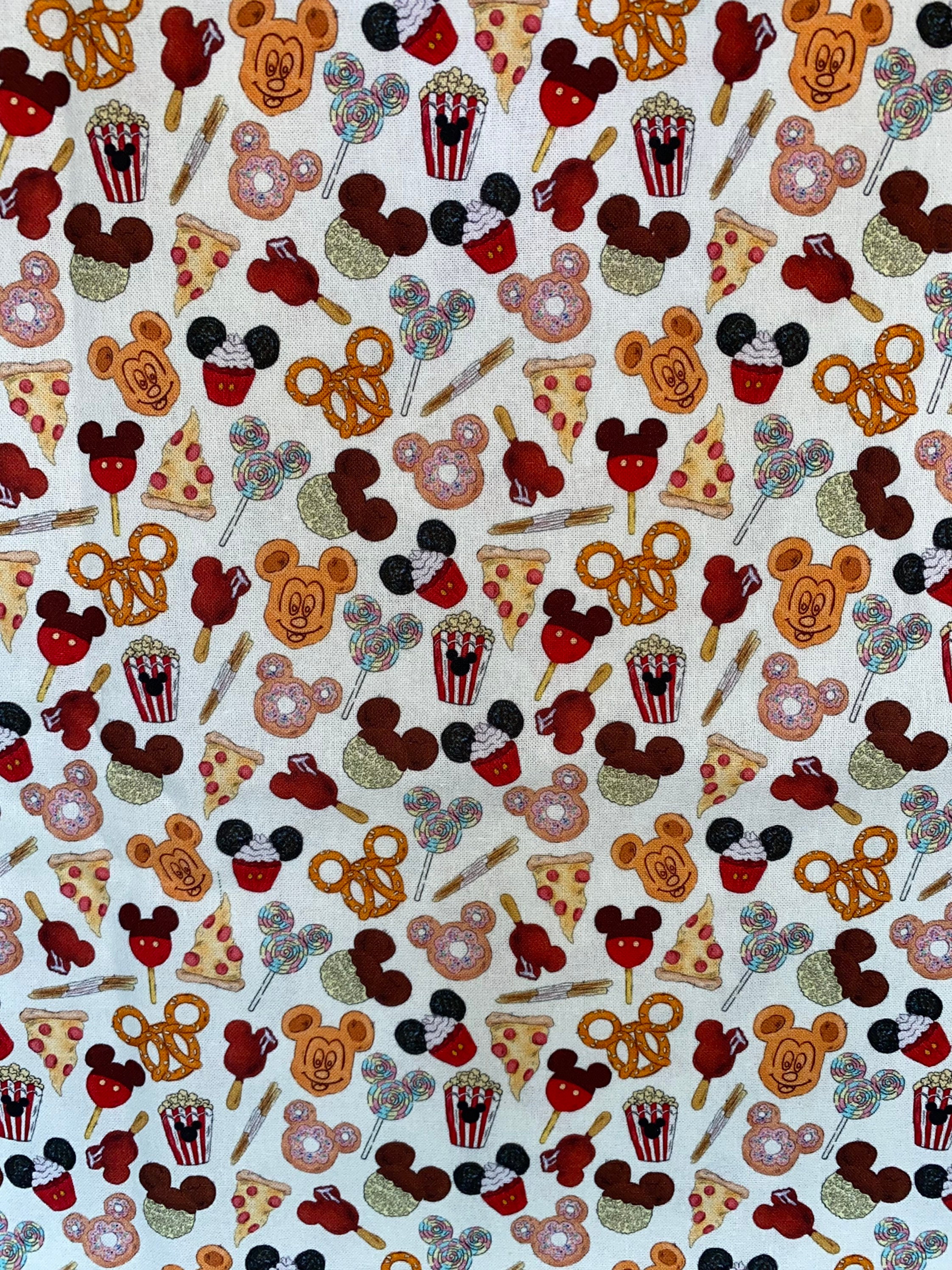 Disney Theme Park Snacks Fabric 100% Cotton Fabric by the Yard - Etsy
