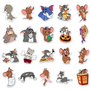Tom and Jerry Stickers Pack | Water Resistant | Decoration ...