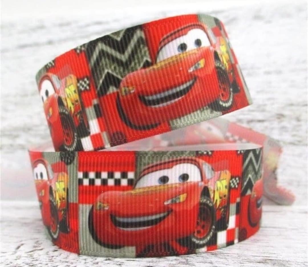 3/8" Disney Cars Ribbon High Quality Grosgrain Ribbon by the Yard Movie ...