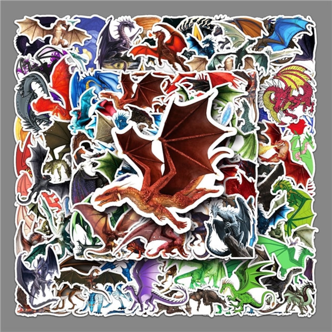 Dragons Sticker Pack | Water Resistant | Laptop Stickers | Water Bottle ...