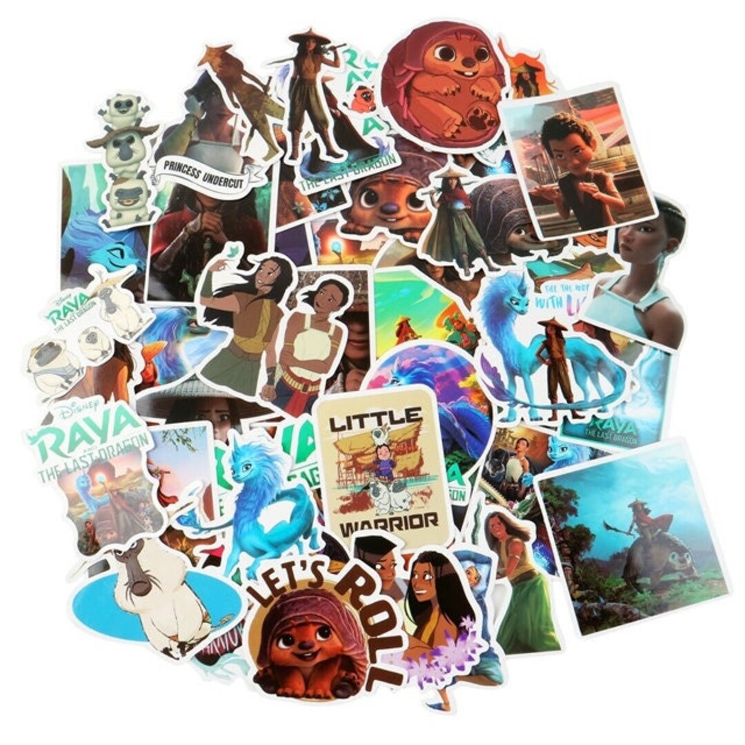 Disney Raya and the Last Dragon Stickers Pack | Water Resistant | Sisu ...