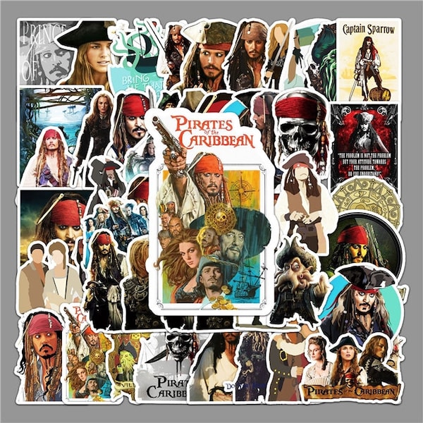 Pirates of the Caribbean Stickers - Etsy