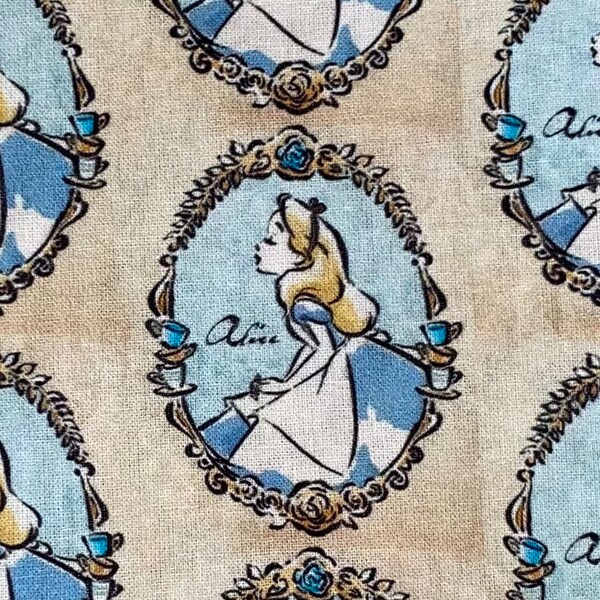 Alice In Wonderland Fabric Etsy