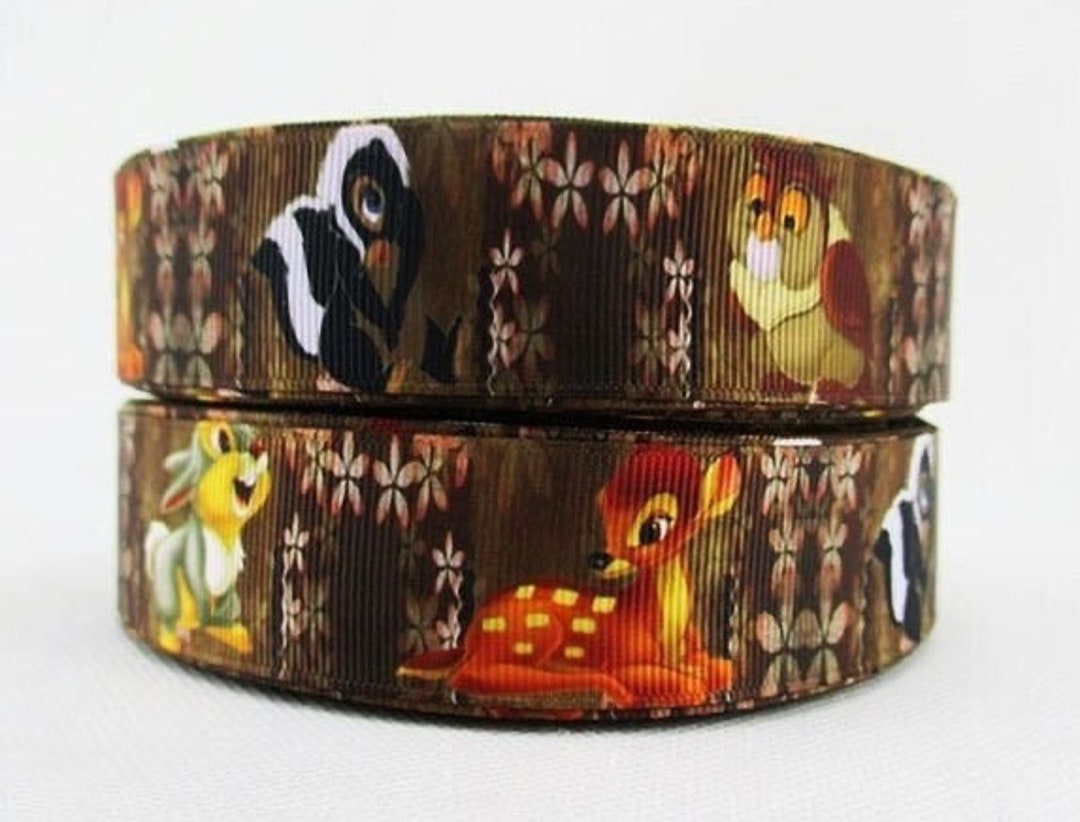 Disney Bambi Ribbon 1" High Quality Grosgrain Ribbon by the Yard Disney ...