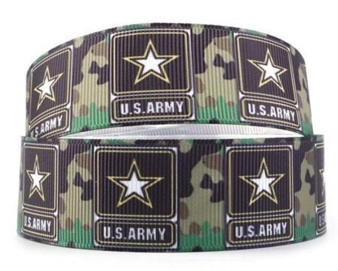 United States Army Ribbon 1" High Quality Grosgrain Ribbon by the Yard ...