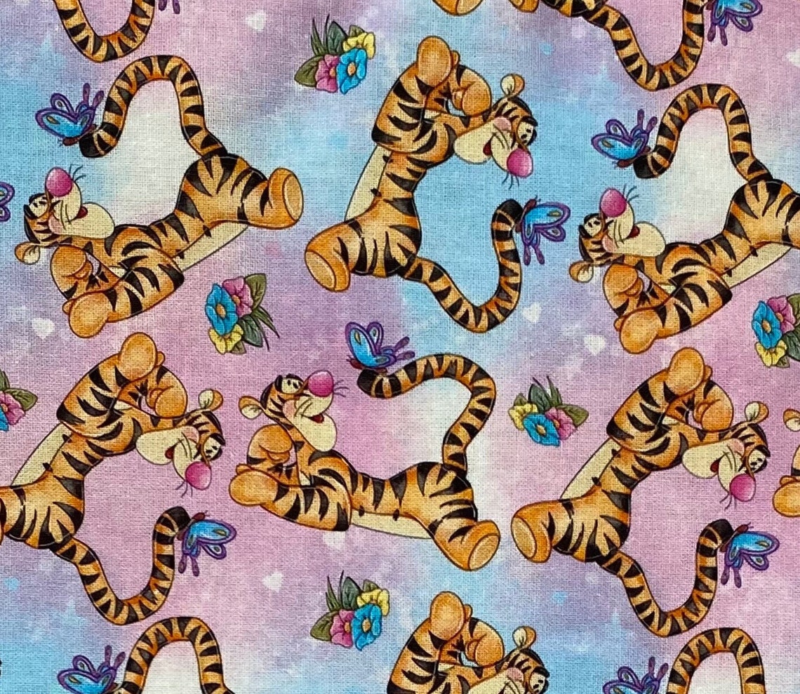 Disney Tigger Fabric 100% Cotton Fabric by the Yard Winnie the Pooh ...