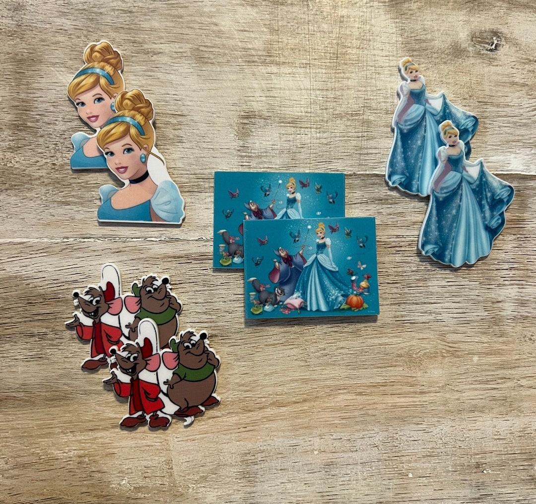 Disney Cinderella Resins Flat Back Planar Resin Jaq, Gus, Fairy ...