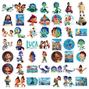 Disney Luca Stickers Pack | Alberto Giulia | Water Resistant | Laptop ...