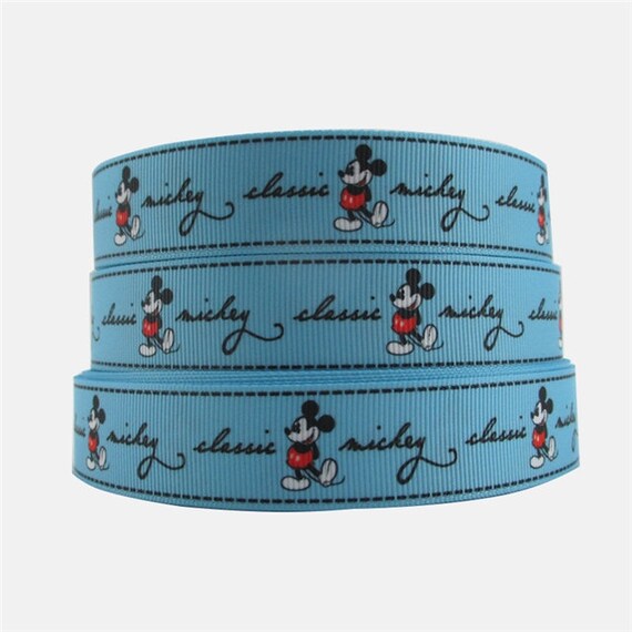 Disney Classic Mickey Mouse Ribbon 7/8 High Quality - Etsy