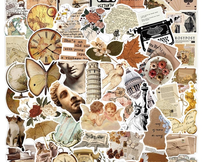 Academia Sticker Pack, Light and Dark Academia Sticker Bundle, Spring ...