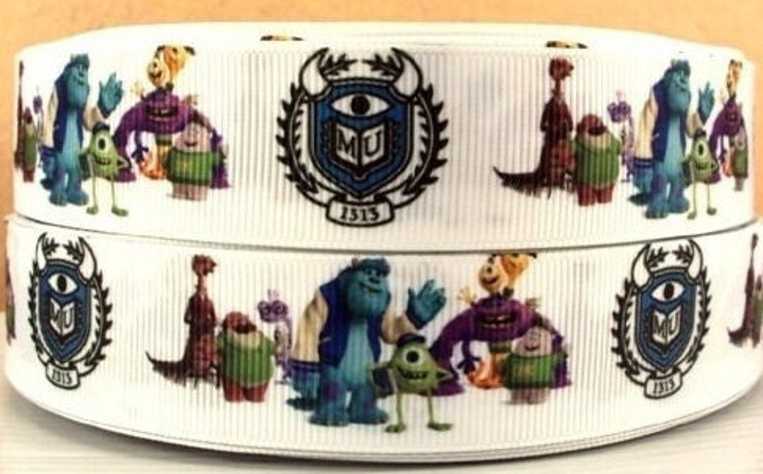 Disney Monsters Inc Ribbon 1 High Quality Grosgrain Ribbon by the Yard ...