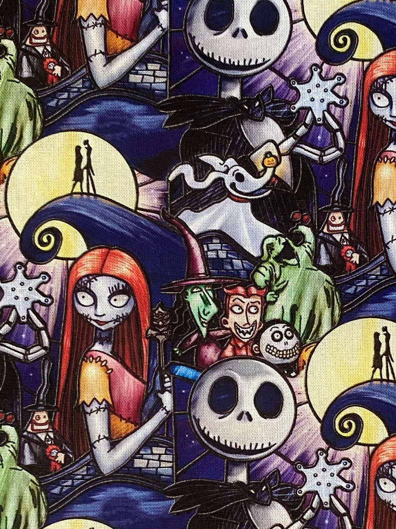 18x10 Nightmare Before Christmas Fabric 100% Cotton - Etsy