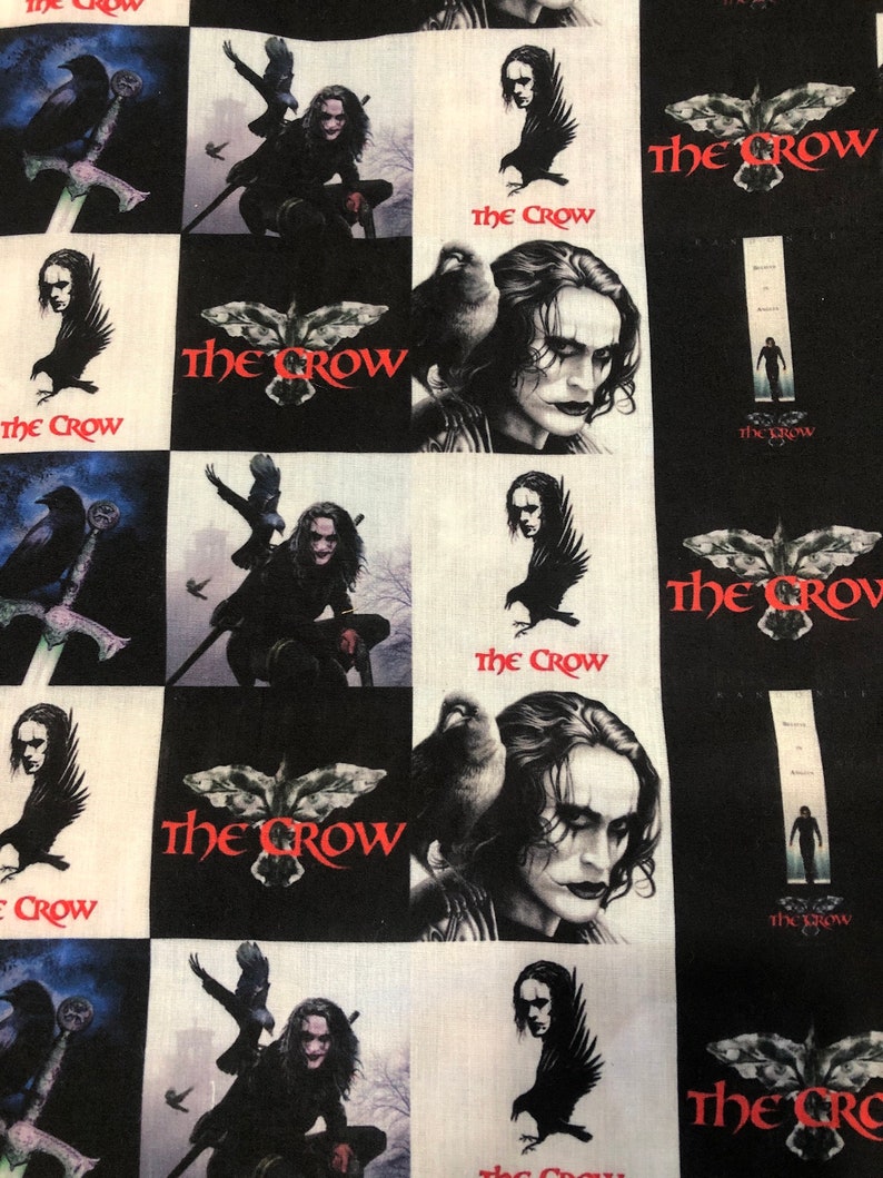 The Crow Fabric 100% Cotton Fabric by the Yard Brandon Lee - Etsy