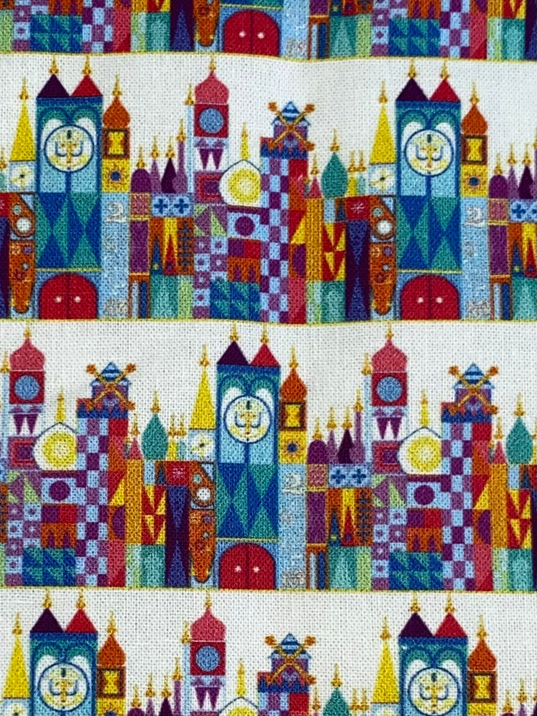 It’s a Small World Fabric 100% Cotton Fabric by the Yard Disney World ...