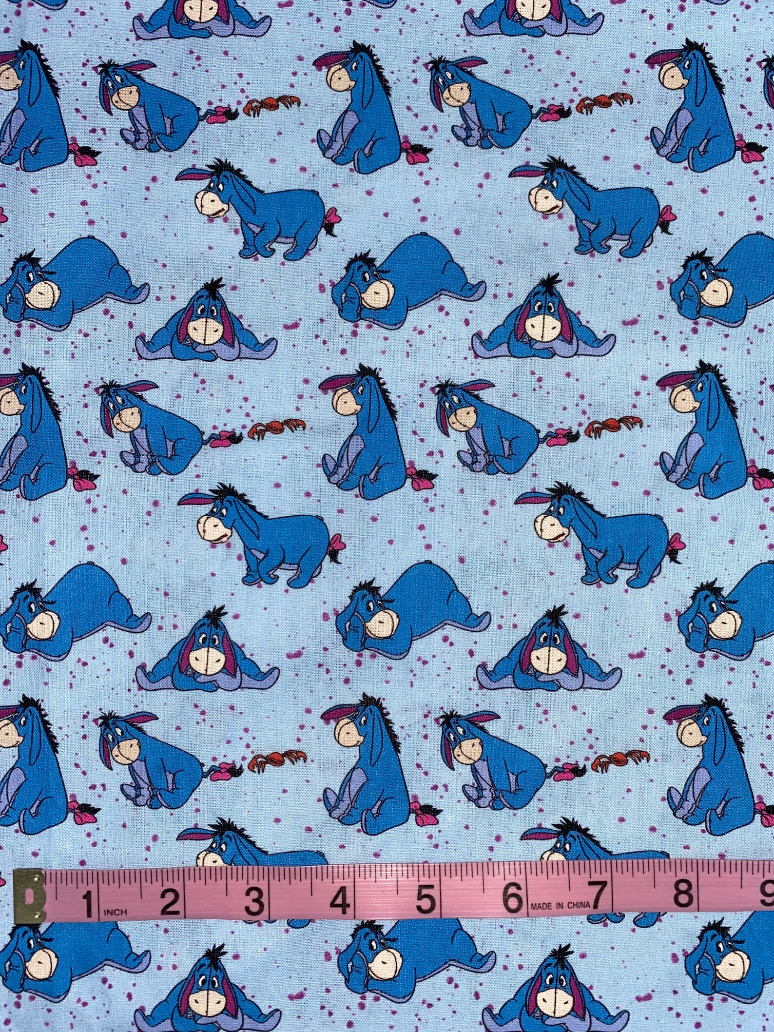 Disney Eeyore Fabric 100% Cotton Fabric by the Yard Winnie the - Etsy
