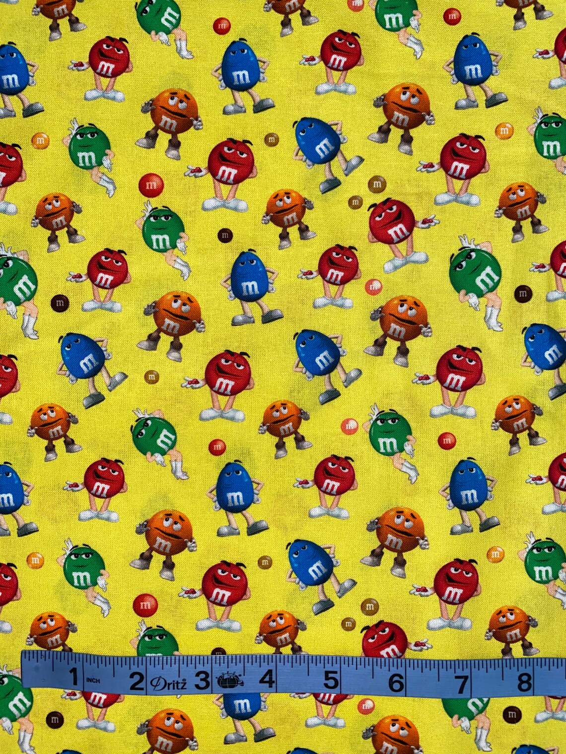 M&M Fabric 100% Cotton Fabric by the Yard Chocolate Candies - Etsy