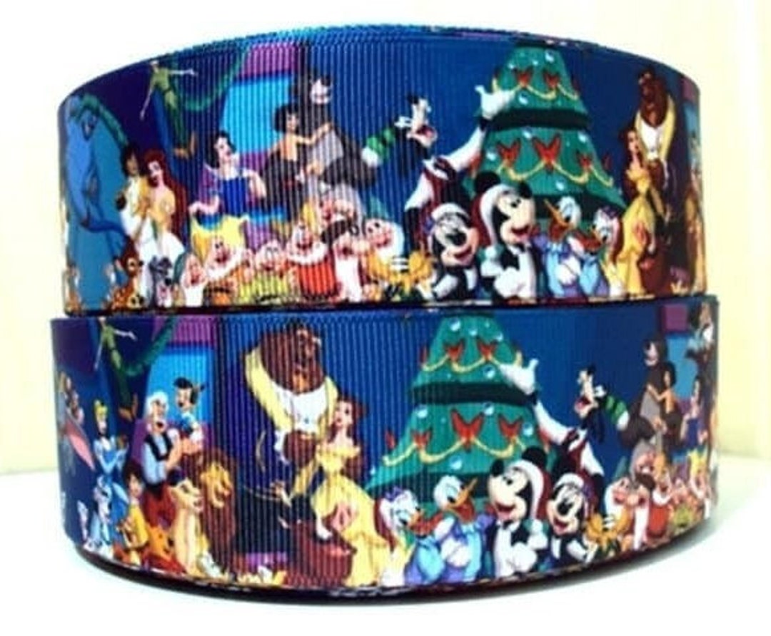 Disney Christmas Ribbon 1" and 1.5" High Quality Grosgrain Ribbon by ...