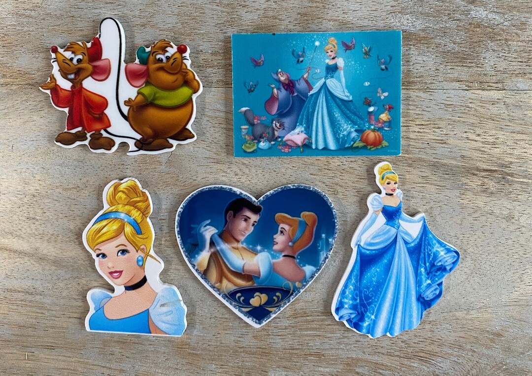 Cinderella Resins | Flat Back Planar Resin | Jaq, Gus, Fairy Godmother ...