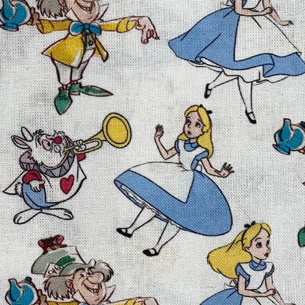 Alice In Wonderland Fabric Etsy
