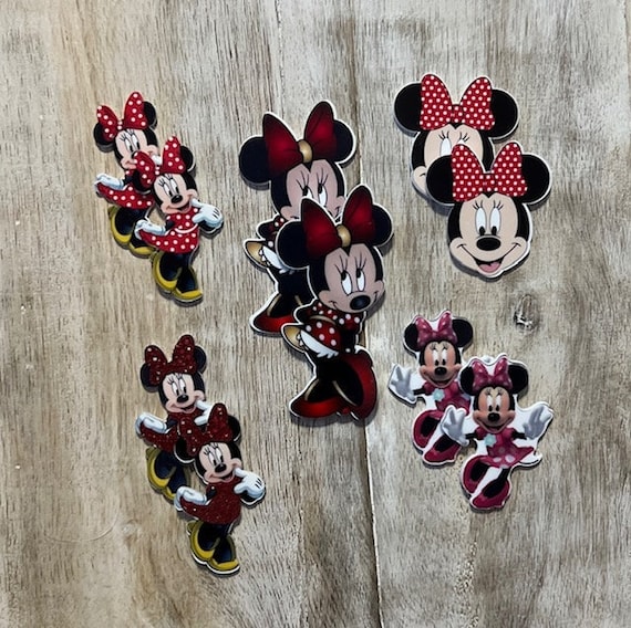 Complete Set of Disney Minnie Mouse Resin Flat Back Planar - Etsy