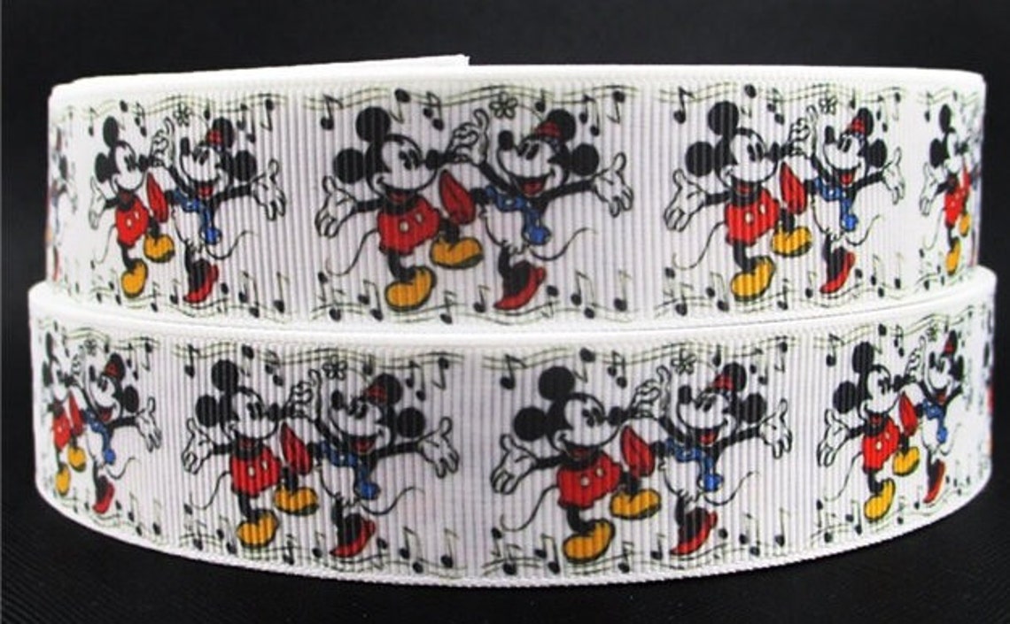 Disney Mickey Mouse Minnie Mouse Ribbon 1 High Quality - Etsy