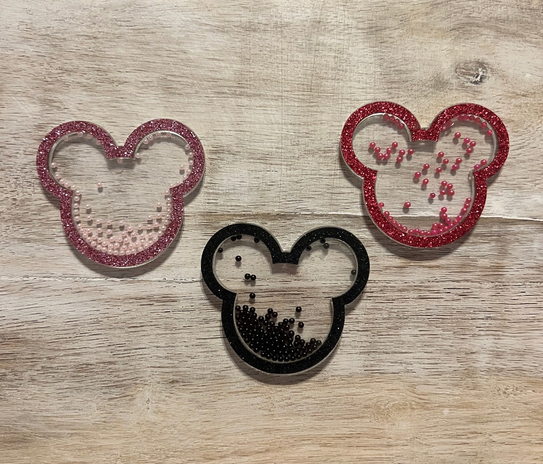 Disney Mickey Mouse Minnie Head Shaker Miyuki Beads Flat - Etsy