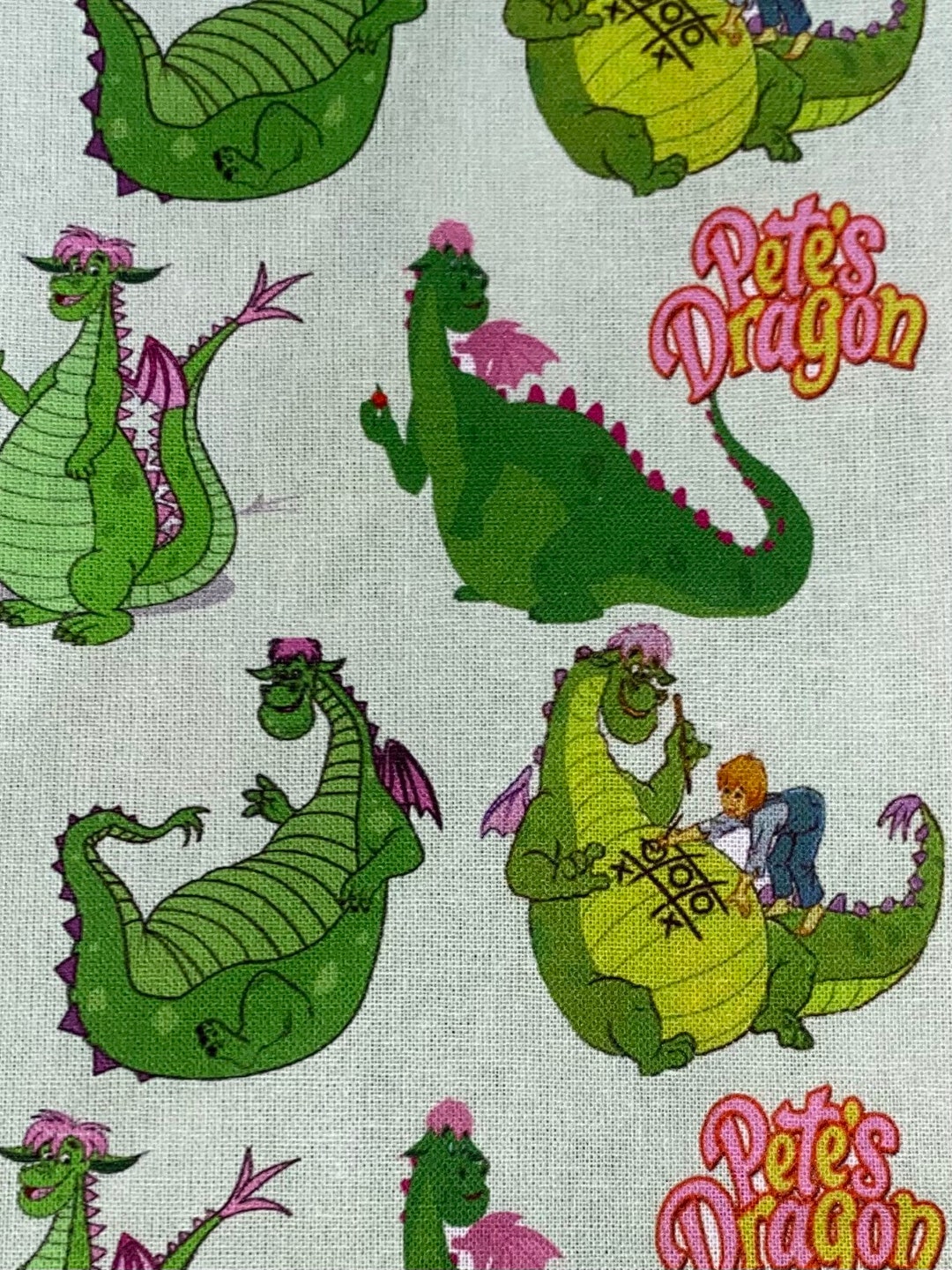 18x10 Disney Petes Dragon 100% Cotton Fabric Remnant Elliot Green ...