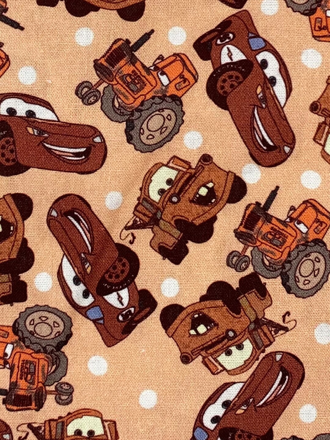 Disney Cars Fabric 100% Cotton Fabric by the Yard Lightning Mcqueen Tow ...