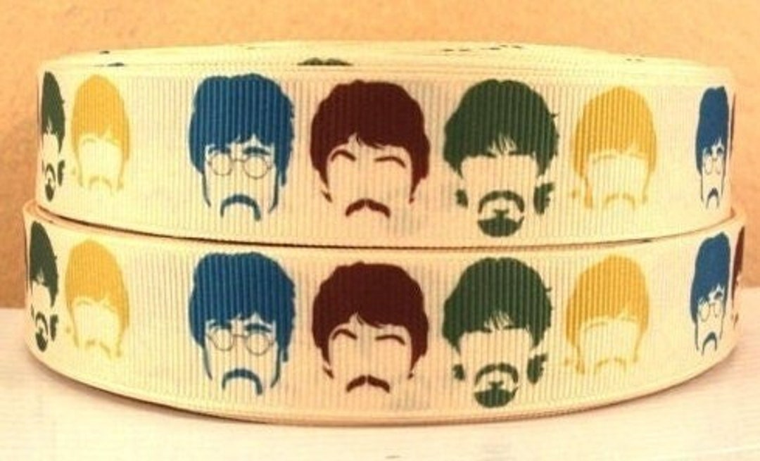 Beatles Ribbon 1", 1.5" and 2" High Quality Grosgrain Ribbon by the ...