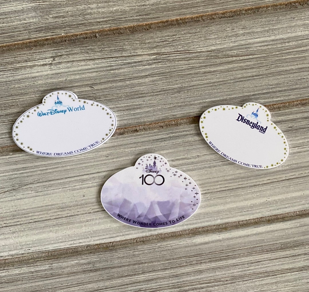Disneyland Disney World Name Tag Flat Back Planar Resin | Cast Member ...