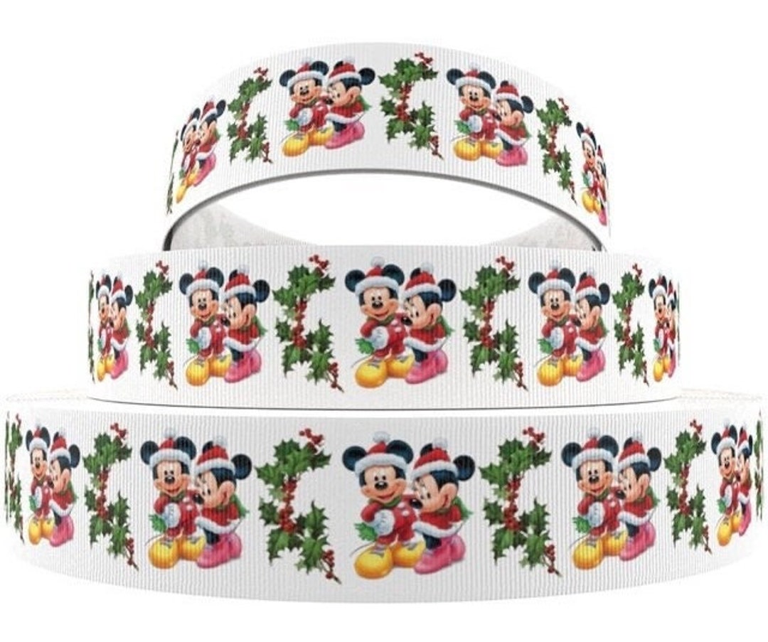 Disney Christmas Ribbon 1, 1.5 and 2 High Quality Grosgrain Ribbon by ...
