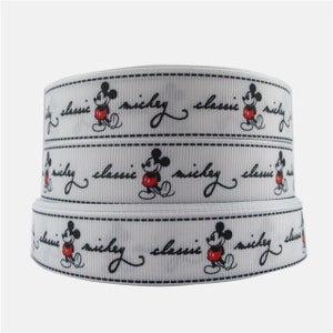 Disney Classic Mickey Mouse Ribbon 7/8 High Quality - Etsy