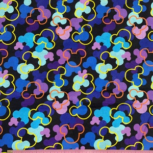 Mickey Mouse Fabric 100% Cotton Fabric Fat Quarters Fat Eighths Tumbler ...