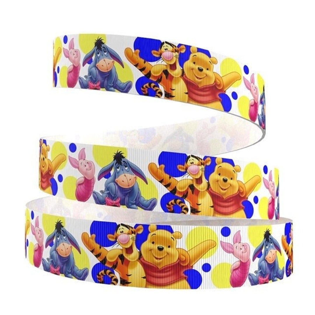 Winnie the Pooh Ribbon 1" or 1.5" High Quality Grosgrain Ribbon by the ...