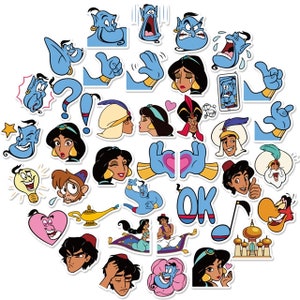 Disney Aladdin Stickers Pack Water Resistant Laptop Stickers Water ...
