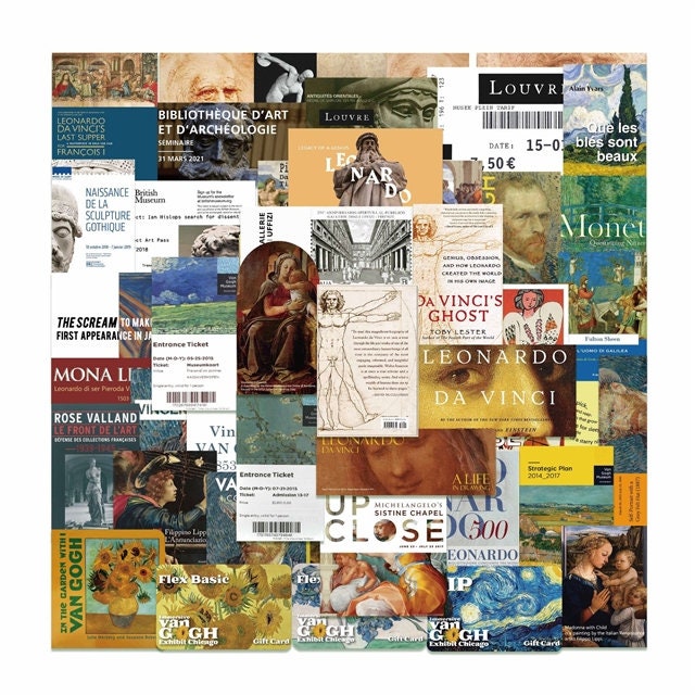 Classical Art Stickers Pack | Water Resistant | Decoration ...