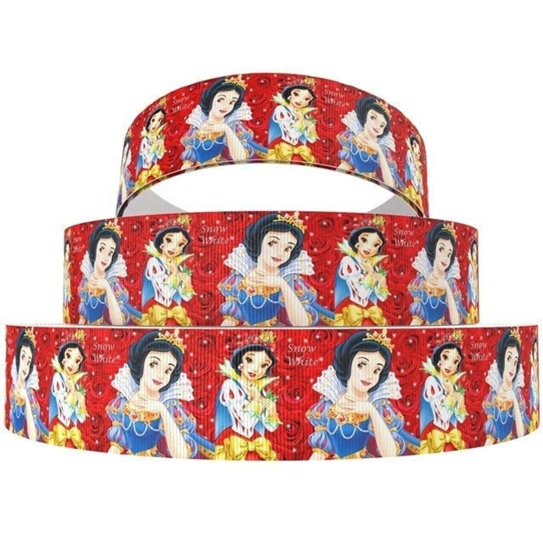 Disney Snow White Ribbon 1" and 1.5" High Quality Grosgrain Ribbon by ...