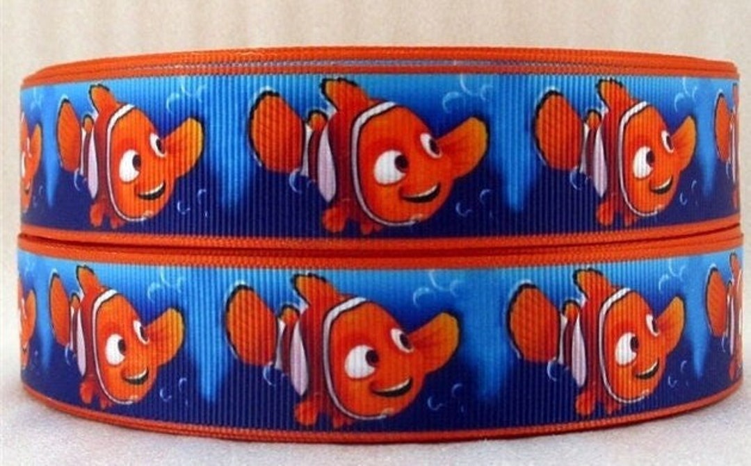 Disney Finding Nemo Ribbon 1" High Quality Grosgrain Ribbon by the Yard ...