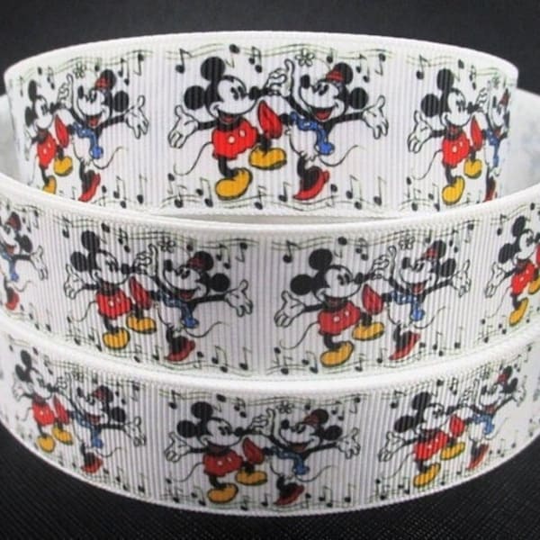 Mickey Mouse Ribbon Wired Edge - Etsy